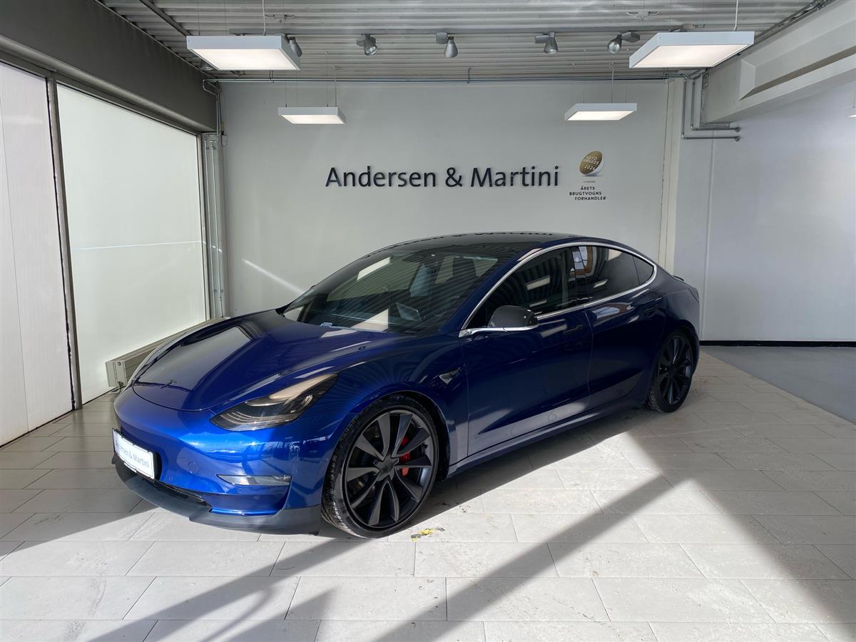Tesla Model 3 EL Performance AWD 450HK Aut. på lager