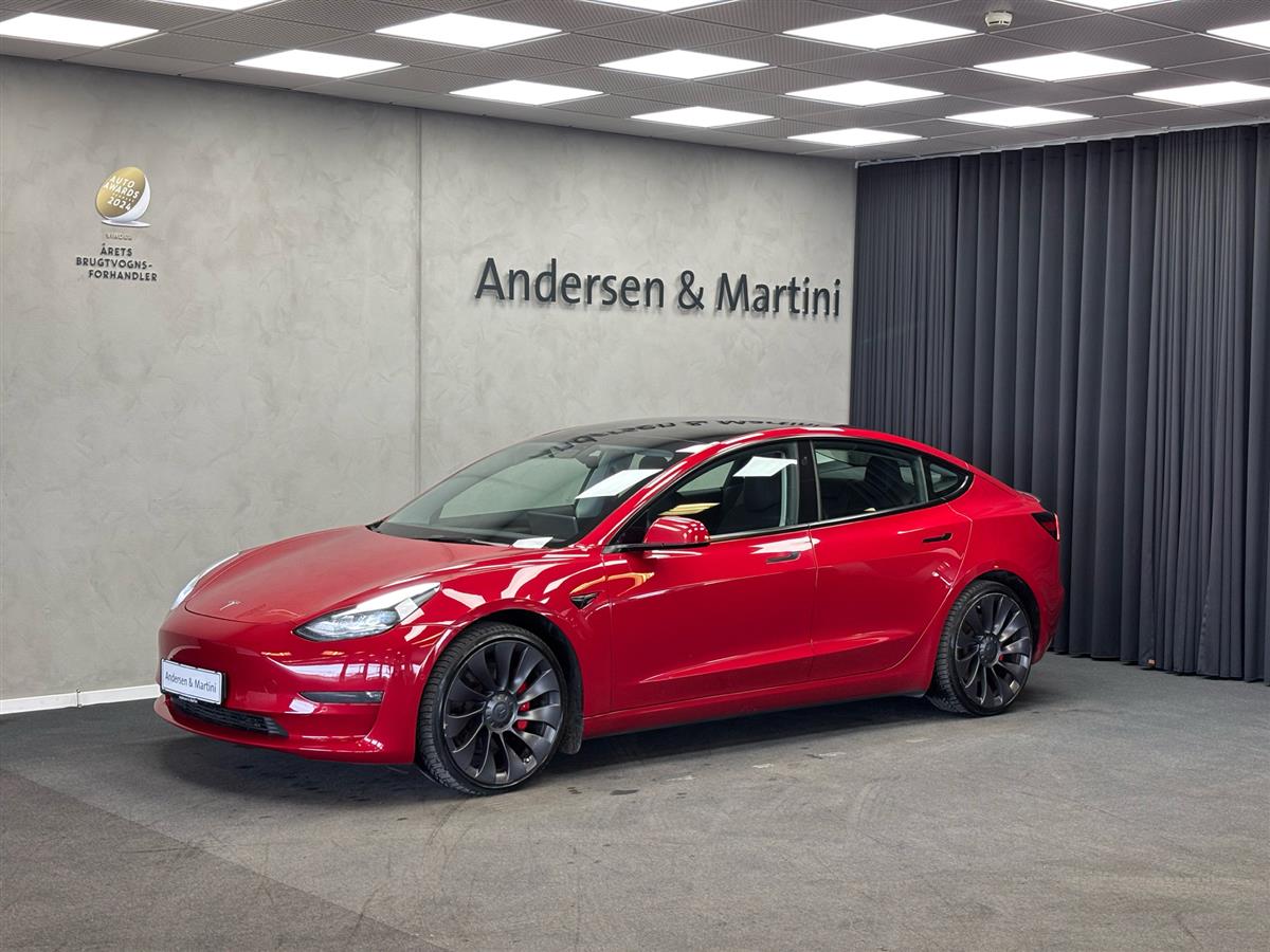 Tesla Model 3 EL Performance AWD 534HK Aut. på lager